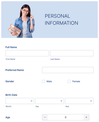 Online Internship Application Form Template | Jotform