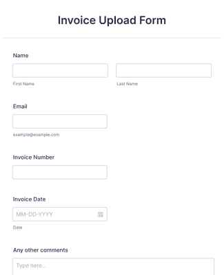 Invoice Upload Form Template | Jotform
