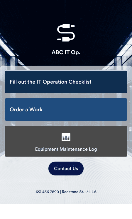 IT Operation Checklist App Template | Jotform