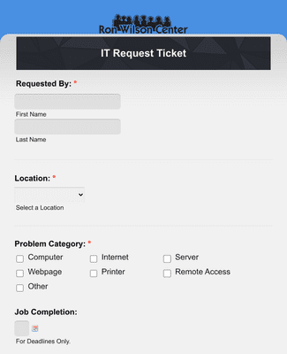 IT Request Ticket Form Template | Jotform