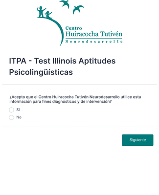 ITPA | Test Illinois Aptitudes Psicolingüísticas Plantilla de ...