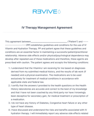 IV Therapy Consent Form Template | Jotform