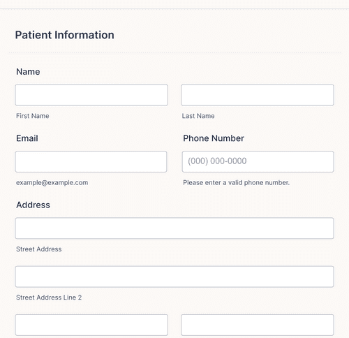 Iv Therapy Intake Form Template | Jotform