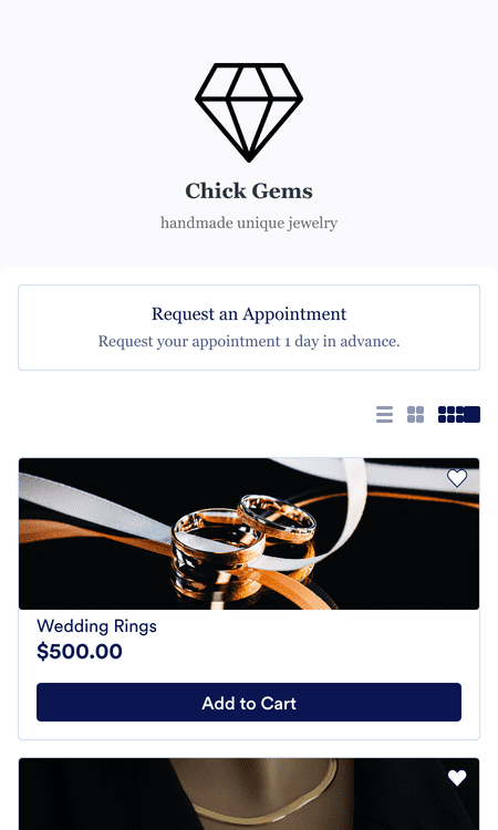 Online Jewelry Shopping App Template | Jotform