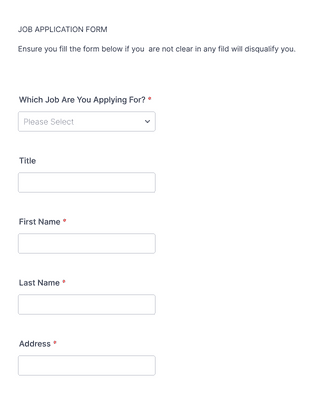 Prospective Job Application Form Template | Jotform