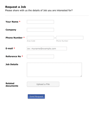 Job Request Form Template | Jotform