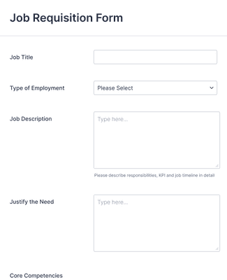 Job Requisition Form Template | Jotform