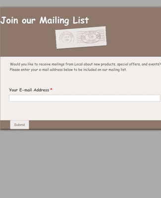 Mailing List Form Template | Jotform