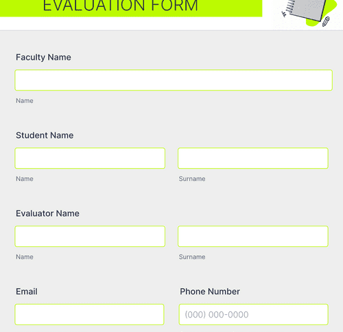 Journal Article Evaluation Form Template | Jotform
