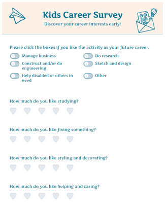 Kids Career Survey Form Template | Jotform