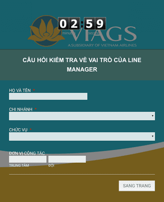 kiểm tra line manager Form Template | Jotform