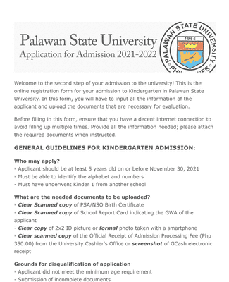 Kindergarten Admission Form Template | Jotform