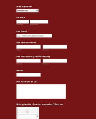 Kontaktformular auf Deutsch Formularvorlage | Jotform