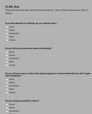 Character Evaluation Form Template | Jotform