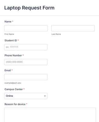 Laptop Request Form Template | Jotform