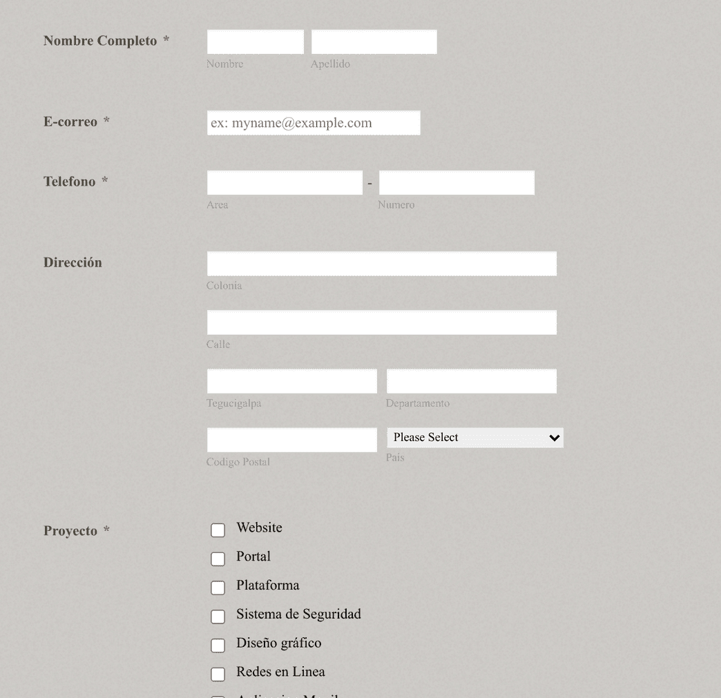 Spanish Project Quote Form Template | Jotform
