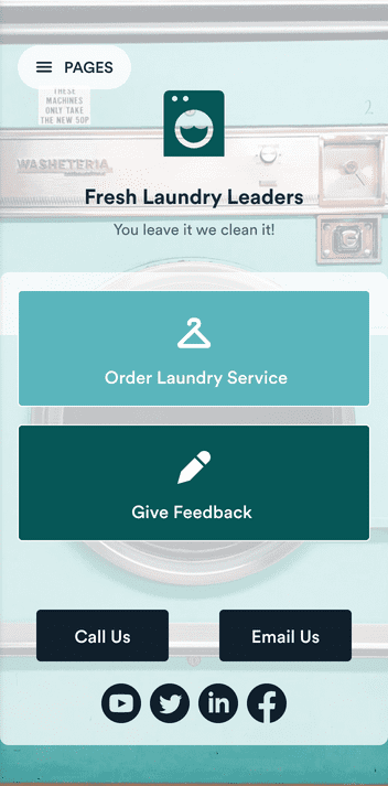 Laundry Service App Template | Jotform