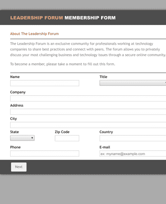 Membership Freeze Request Form Template | JotForm