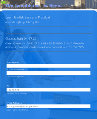 Learn Englisg Easy and Practical Plantilla de formulario | Jotform