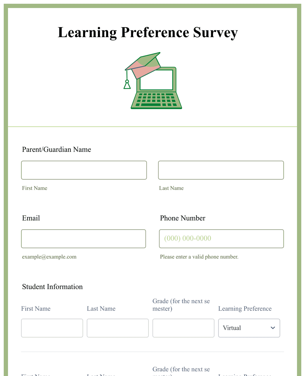 Learning Preference Survey Form Template | Jotform