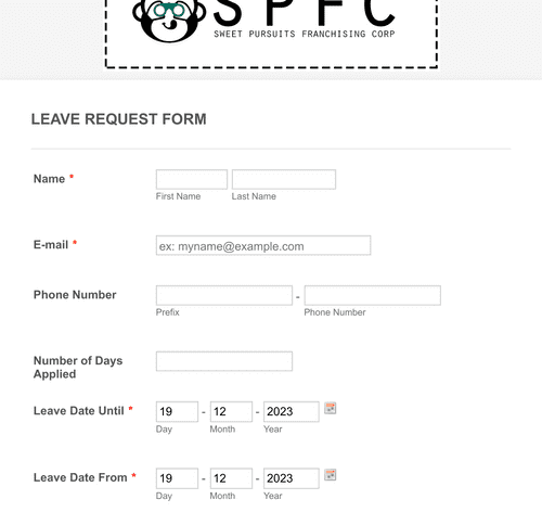 Leave Request Form Template | Jotform