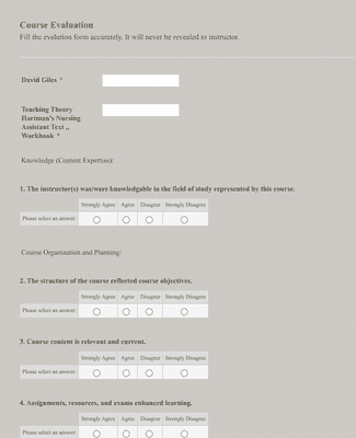 Lecture Evaluation Form Template | Jotform