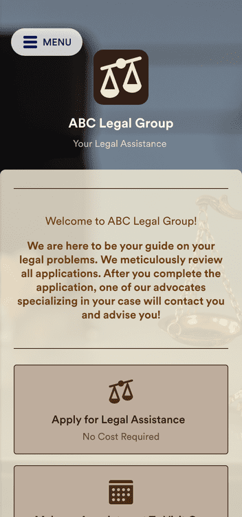 Legal Advice App Template | Jotform