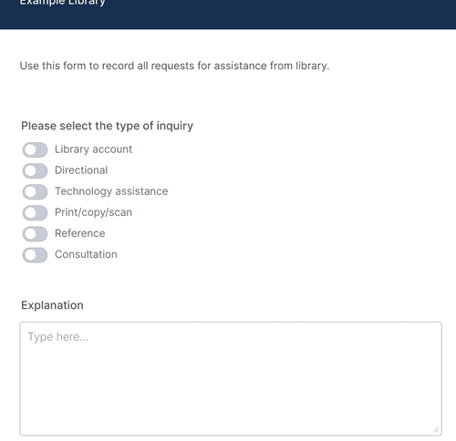 Library Interaction Form Template | Jotform