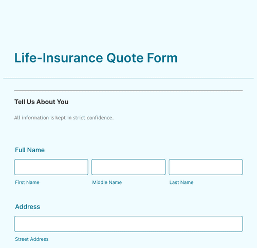 Life-Insurance Form Template | Jotform