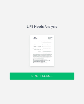 LIFE Needs Analysis Form Template | Jotform