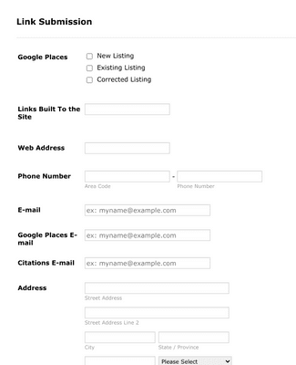 Link Submission Form Template | Jotform
