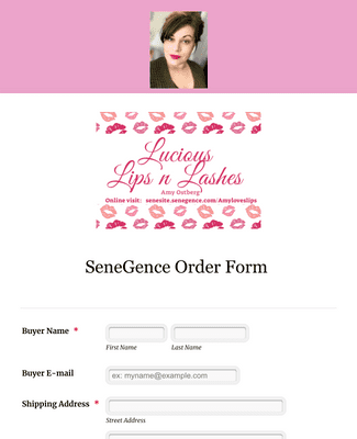 Lipstick Order Form Template | Jotform