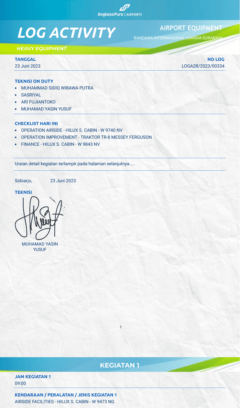 LOG A2B SUB - Templat PDF | Jotform