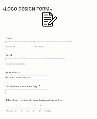 Logo Design Form Template | Jotform