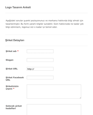 Logo Tasarım Anketi Form Şablonu | Jotform