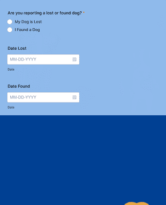 Lost & Found Dog Intake Form Template | Jotform