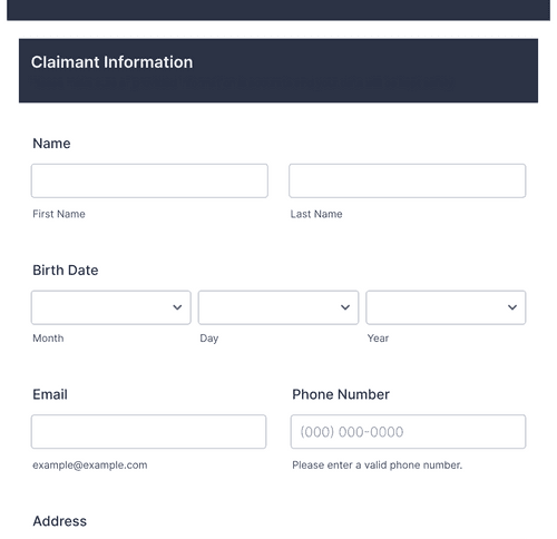 Lottery Claim Form Template | Jotform