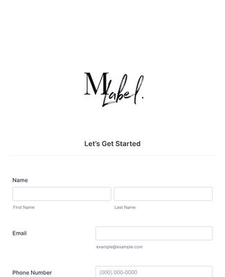 M Label Form Template | Jotform