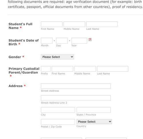 First Class Pre-K School Application Form Template | Jotform