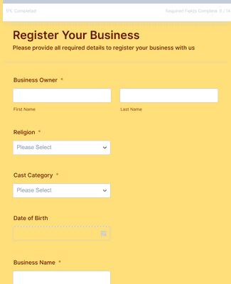 Maharashtra Udyojak Sangh Form Template | Jotform