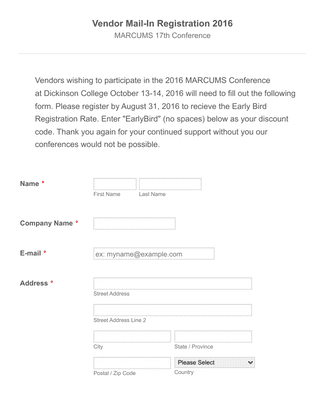 Merchant Registration Form Template | Jotform