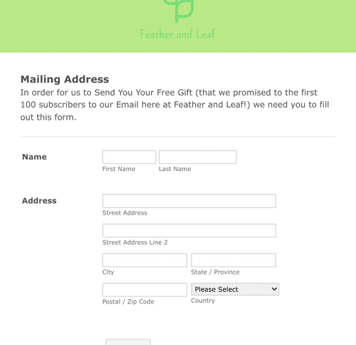 Mailing Address Update Form Template | Jotform