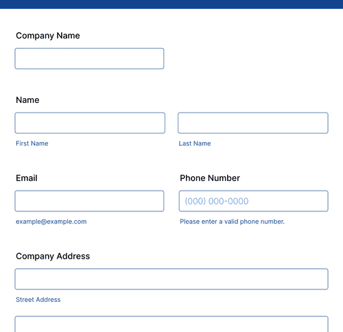 Manufacturing Supply Chain Form Template | Jotform
