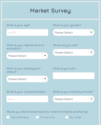 Market Survey Form Template | Jotform