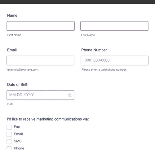 Marketing Consent Form Template | Jotform