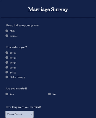 Marriage Survey Form Template | Jotform
