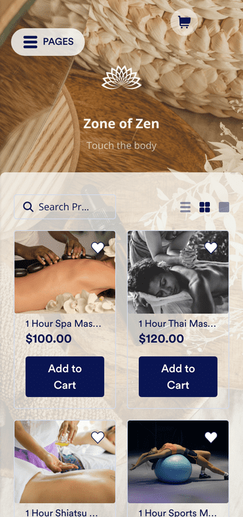 Massage Booking App Template | Jotform