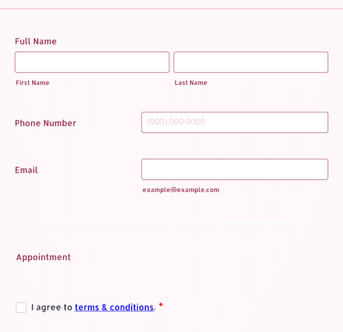 Massage Booking Form Template | Jotform