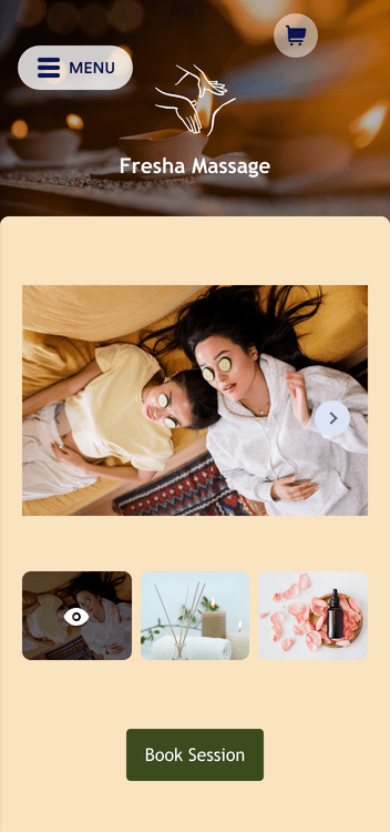 Massage Therapist Booking App Template | Jotform