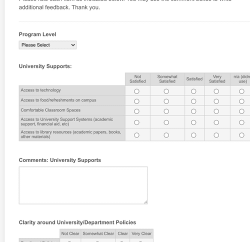 Master Program Evaluation Form Template | Jotform